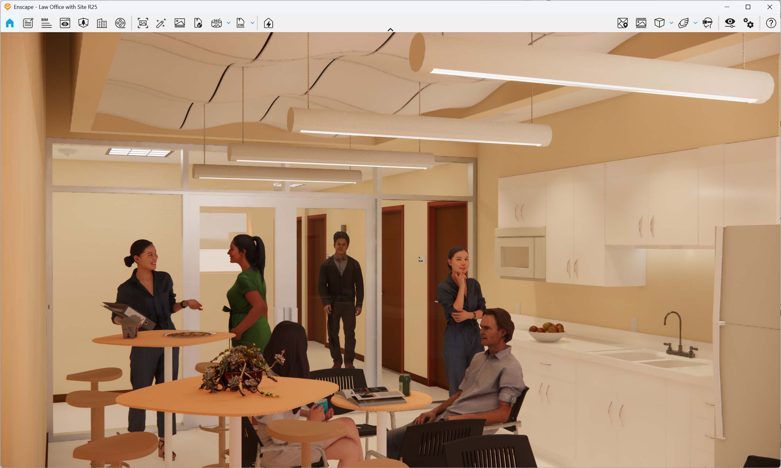 AI-Enhanced Architectural Visualization Workflow Using Enscape and Veras